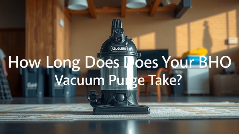 How Long Do You Vacuum Purge BHO?