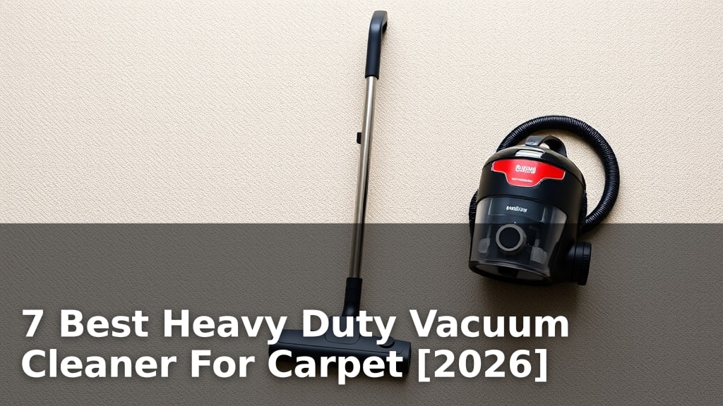 7 Best Heavy Duty Vacuum Cleaner For Carpet [2026]