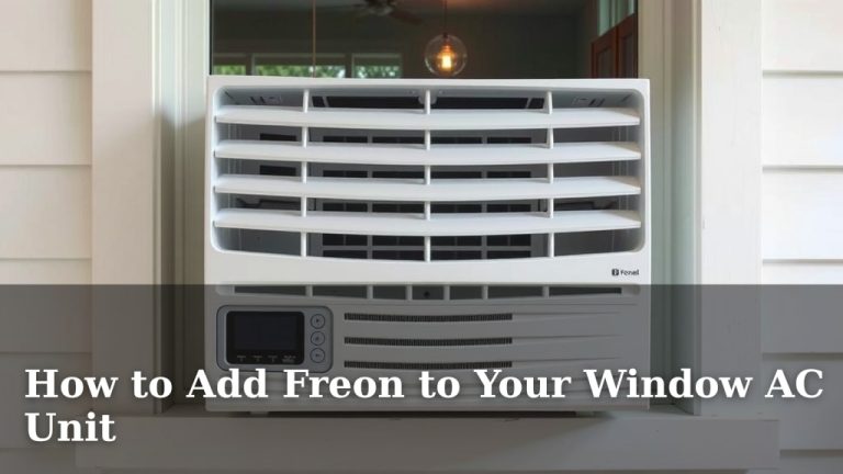 How to Add Freon to Your Window AC Unit