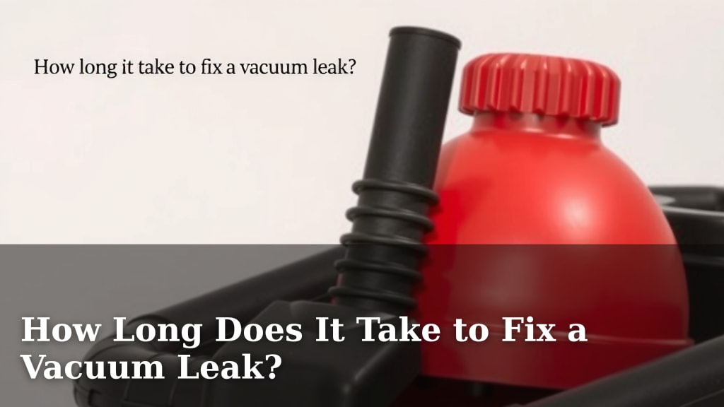 How Long Does It Take to Fix a Vacuum Leak?