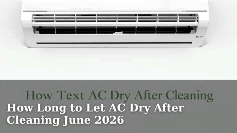How Long to Let AC Dry After Cleaning June 2026